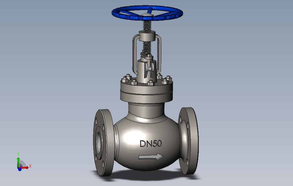 DN5阀门_SOLIDWORKS 2011_模型图纸免费下载 – 懒石网