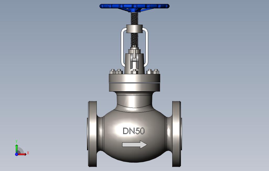 DN5阀门_SOLIDWORKS 2011_模型图纸免费下载 – 懒石网