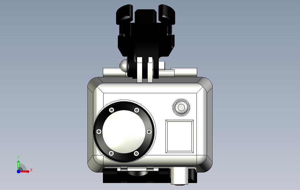 Gopro牌运动相机外观设计step模型图纸免费下载 懒石网