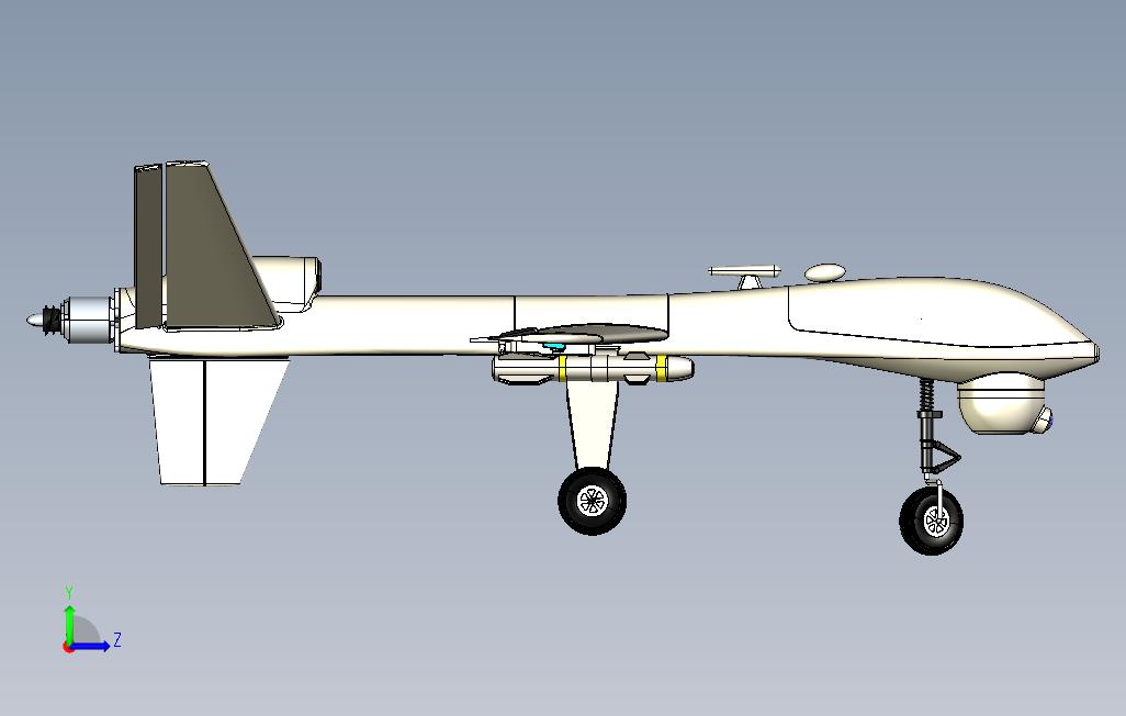 MQ-9无人机_IGES_模型图纸免费下载 – 懒石网