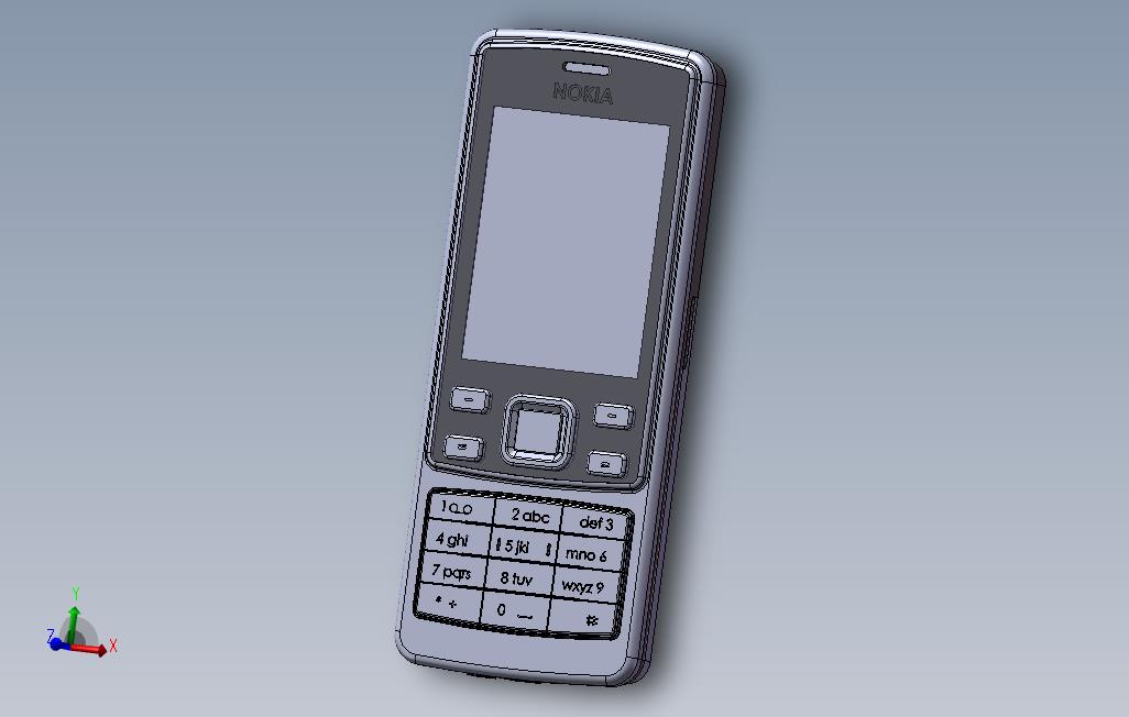 solidworks诺基亚63手机模型_SOLIDWORKS 2007_模型图纸免费下载 – 懒石网