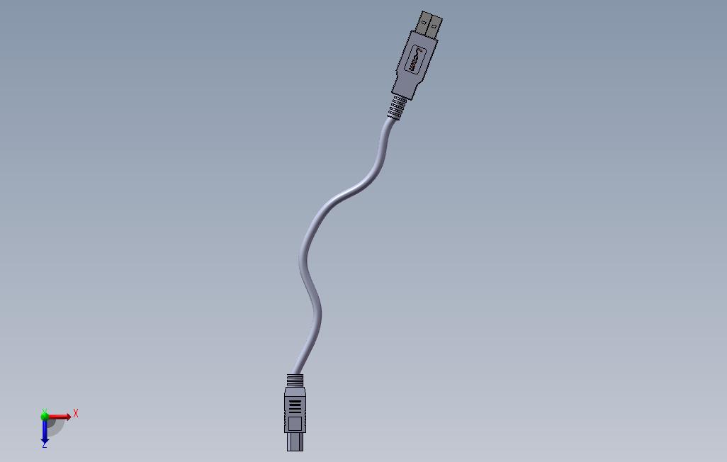 usbTypeB_SOLIDWORKS 2013_模型图纸免费下载 – 懒石网