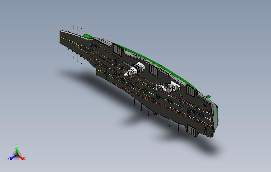 【新航母】俄-风暴（Shtorm）重型航空母舰_IGES_模型图纸免费下载 – 懒石网