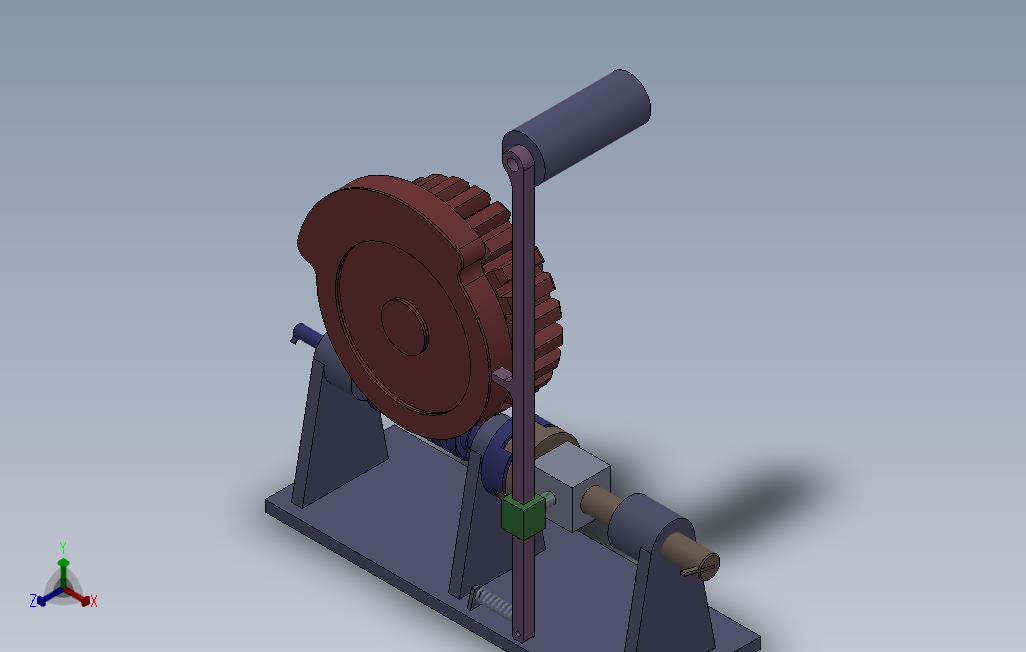 凸轮控制离合器间歇机构 Solidworks 2012 模型图纸免费下载 懒石网