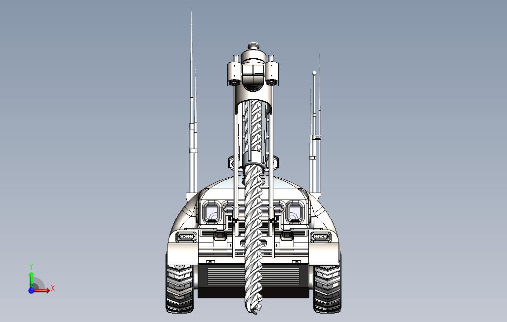 多功能钻探车solidworks 2011模型图纸免费下载 懒石网