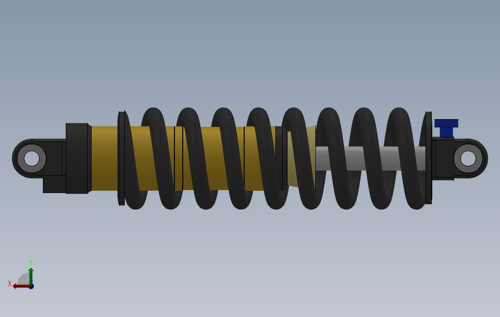 山地车减震器solidworks 2011模型图纸免费下载 懒石网