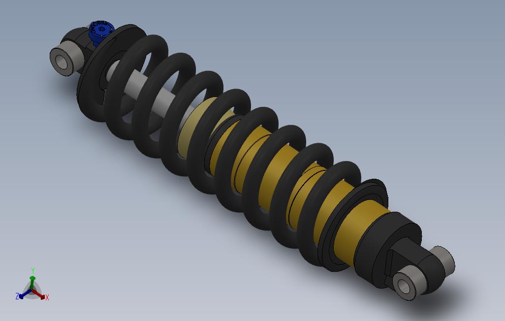 山地车减震器solidworks 2011模型图纸免费下载 懒石网