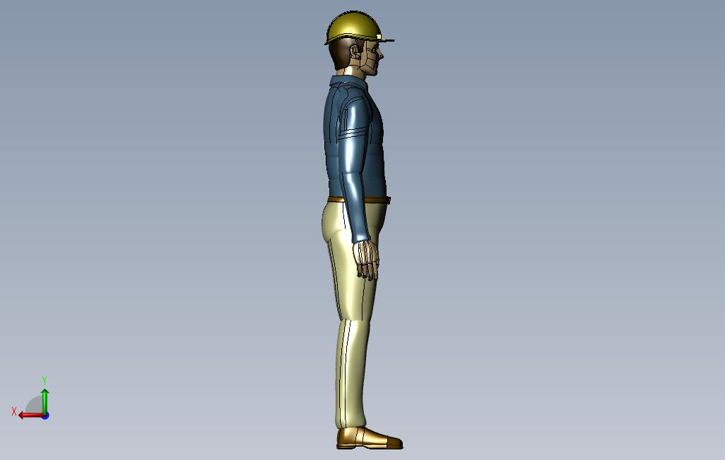 工人_SOLIDWORKS 2014_模型图纸免费下载 – 懒石网