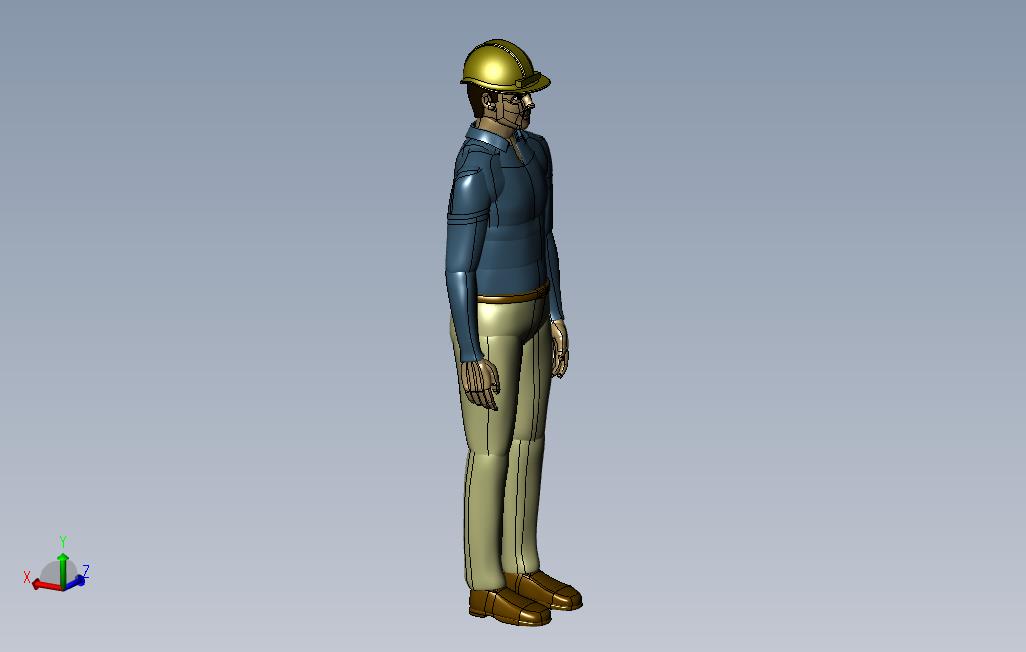 工人_SOLIDWORKS 2014_模型图纸免费下载 – 懒石网