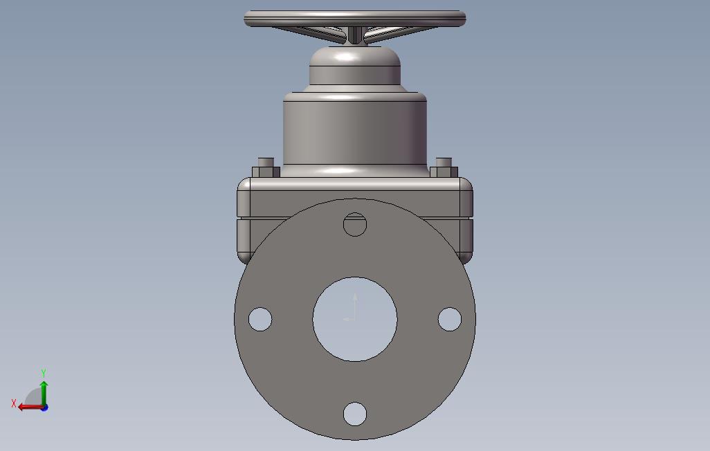 带法兰手动隔膜阀dn65solidworks 2016模型图纸免费下载 懒石网