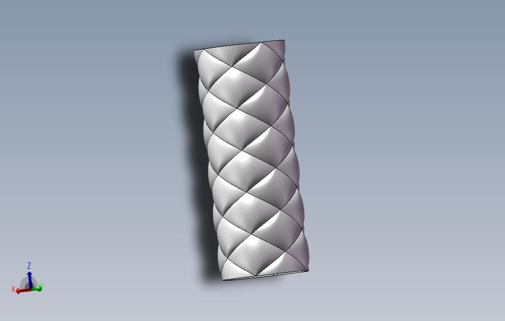 弧面柱子solidworks 2012模型图纸免费下载 懒石网