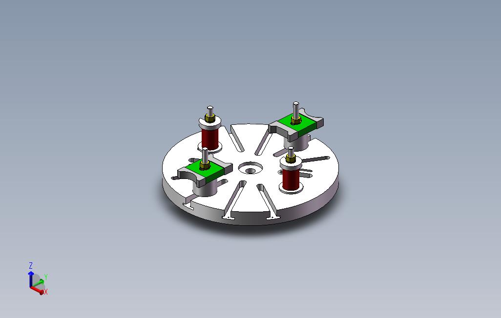 拔叉叉口成组夹具_SOLIDWORKS 2014_模型图纸免费下载 – 懒石网