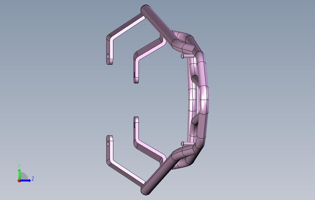 摩托车货架产品级3d模型step模型图纸免费下载 懒石网