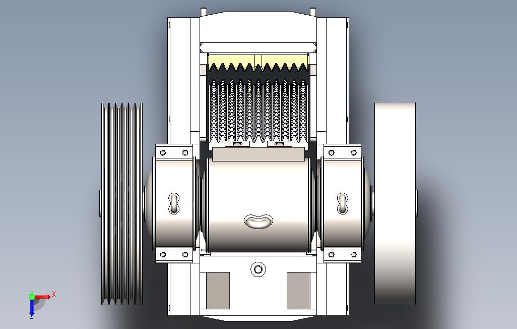 最新版高效节能颚式破碎机solidworks 2011模型图纸免费下载 懒石网