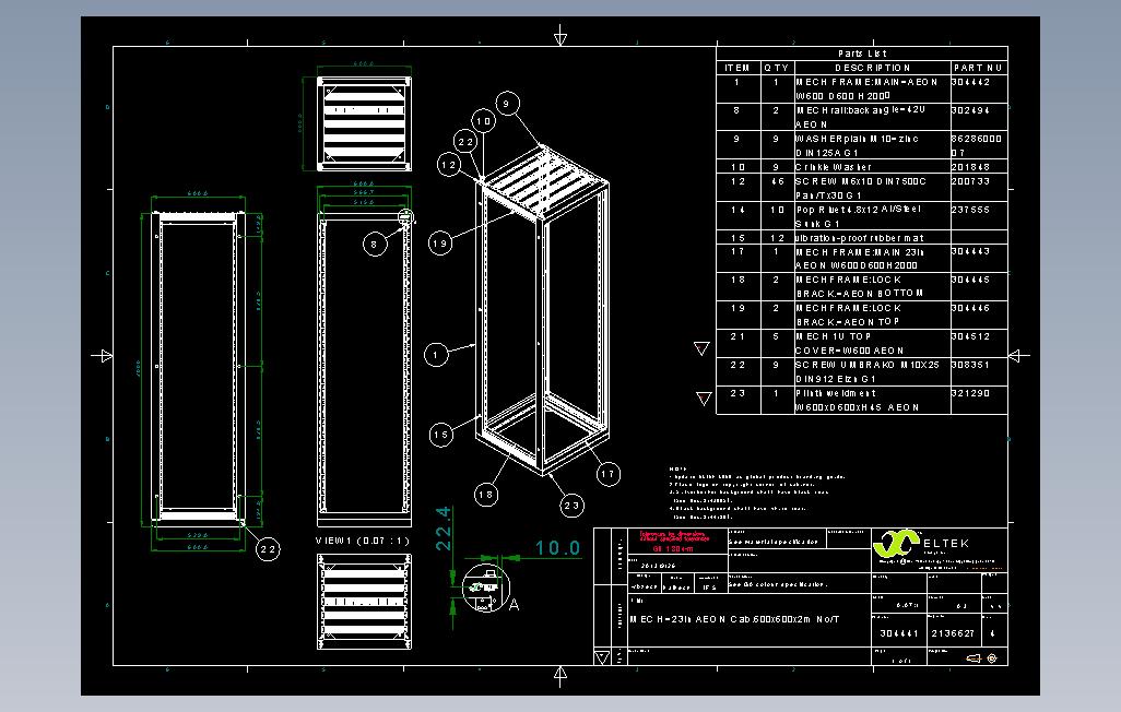 机柜_AutoCAD_模型图纸免费下载 – 懒石网