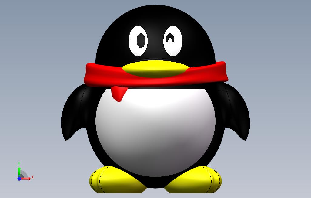 腾讯QQ3D模型_SOLIDWORKS 2013_模型图纸免费下载 – 懒石网