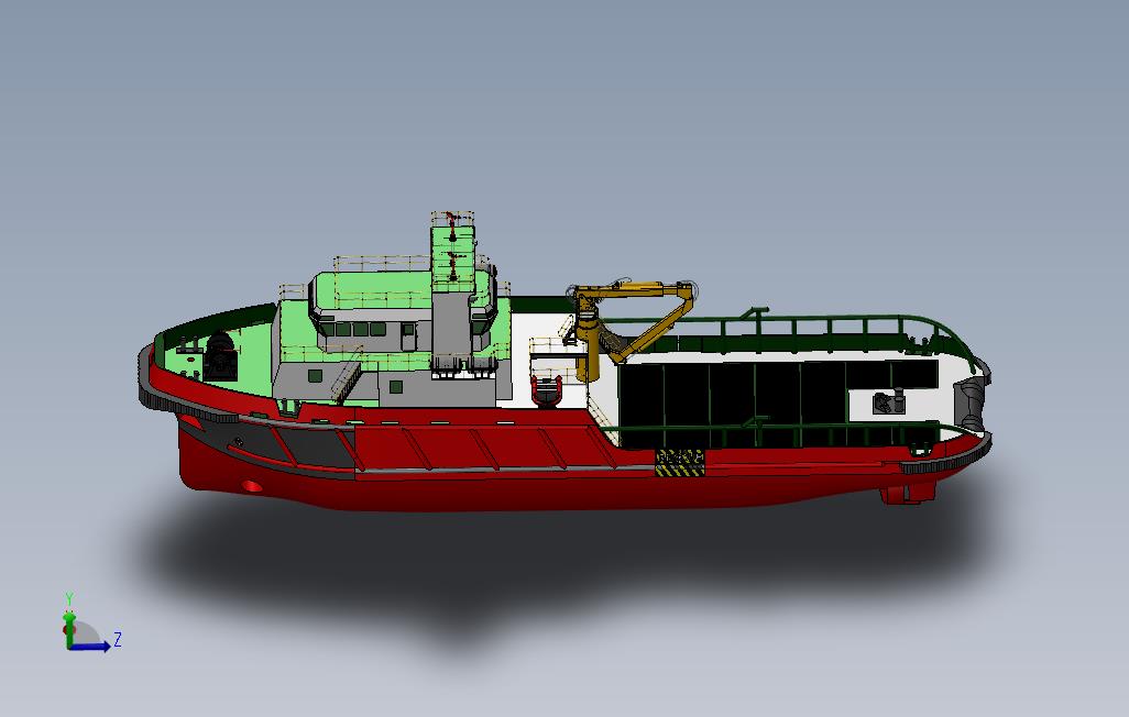 船模型_SOLIDWORKS_模型下载 – 懒石网