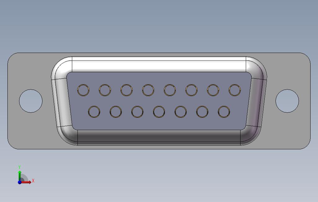 DB15端子_SOLIDWORKS 2015_模型图纸免费下载 – 懒石网