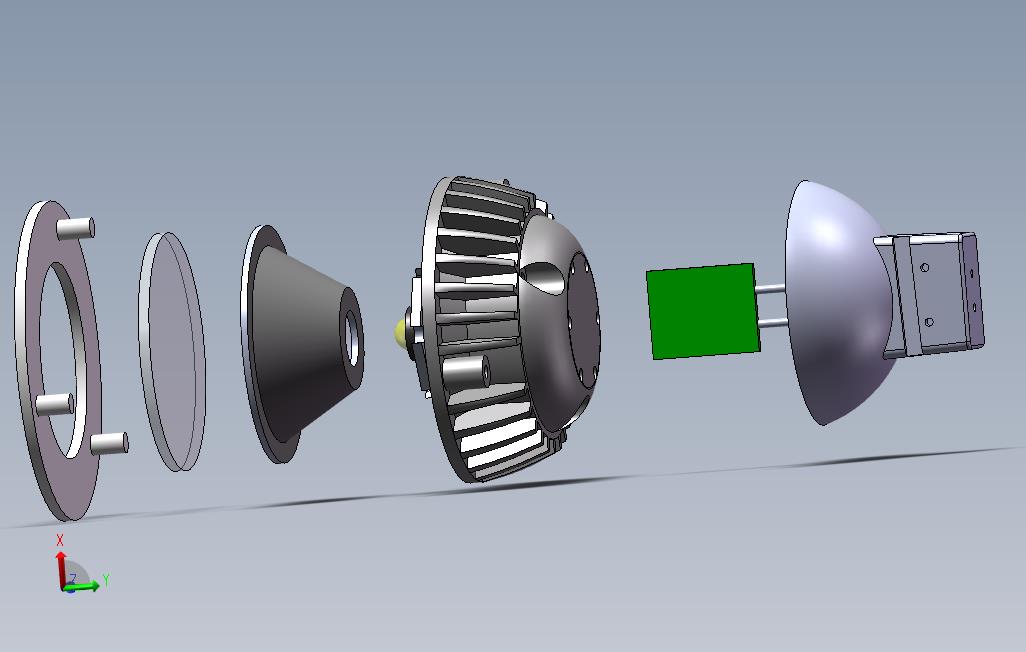 LED灯_SOLIDWORKS 2007_模型图纸免费下载 – 懒石网