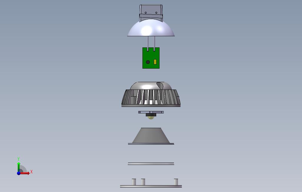 LED灯_SOLIDWORKS 2007_模型图纸免费下载 – 懒石网