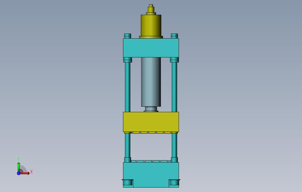 Y32-315液压机_SOLIDWORKS 2012_模型图纸免费下载 – 懒石网