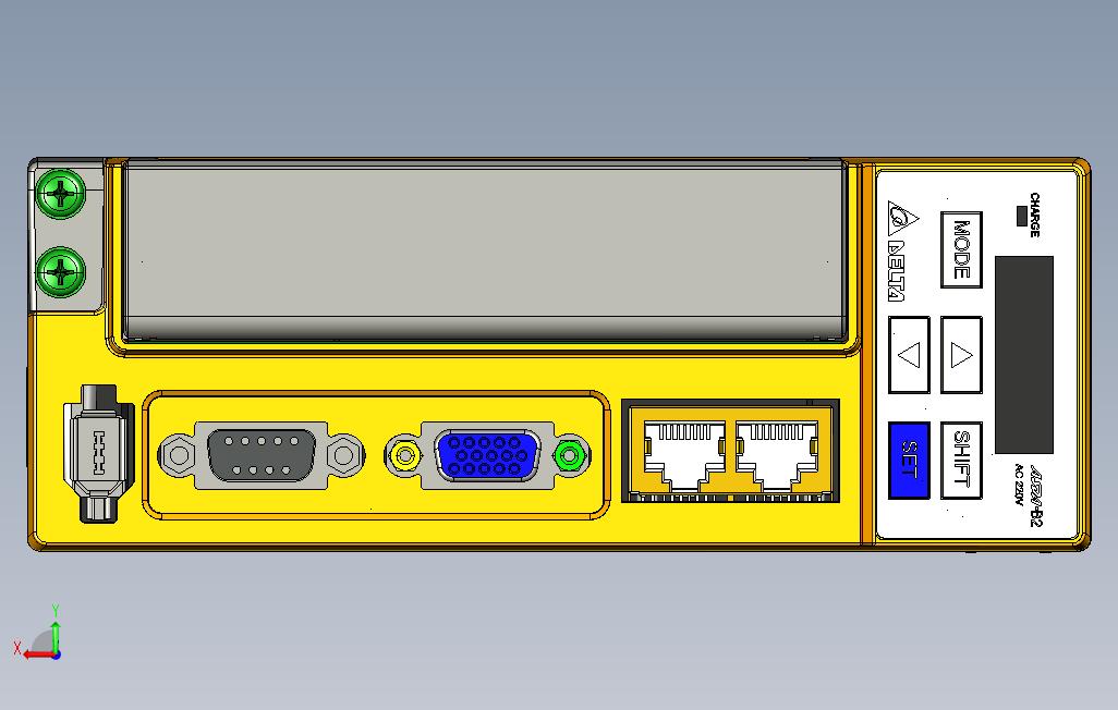 台达B2系列伺服驱动器3D模型（A2尺寸）_IGES_模型图纸免费下载 – 懒石网