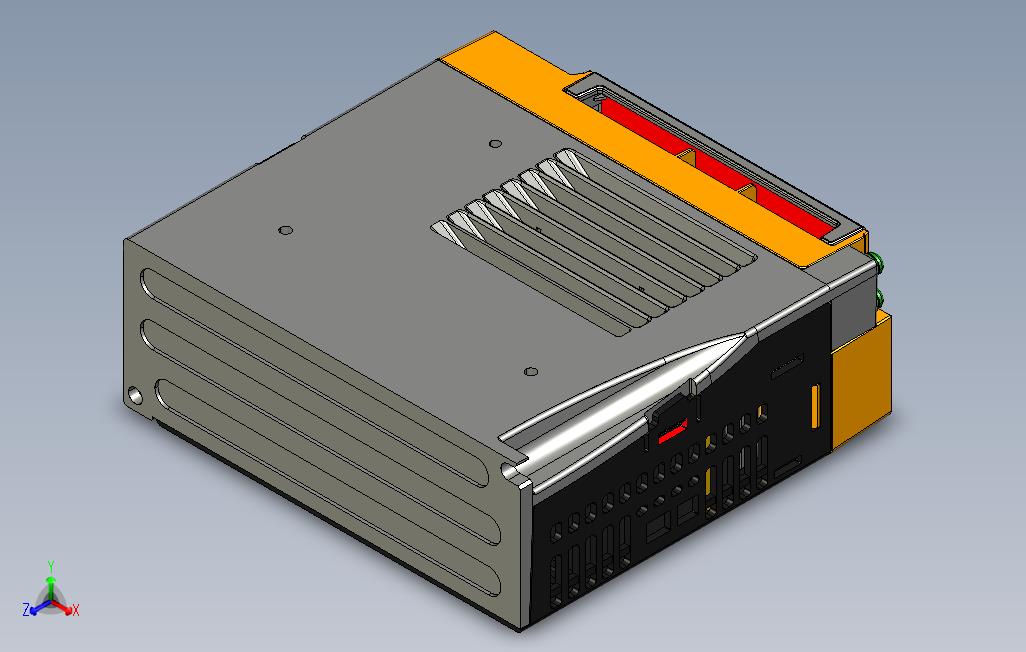 台达B2系列伺服驱动器3D模型（A2尺寸）_IGES_模型图纸免费下载 – 懒石网