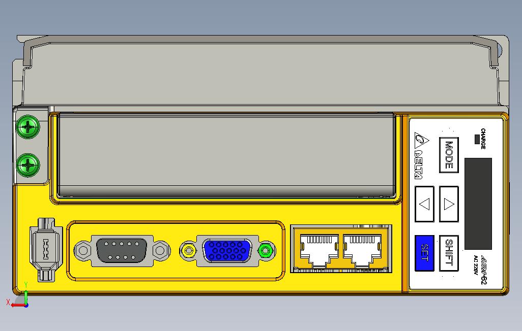 台达B2系列伺服驱动器3D模型（C2尺寸）_IGES_模型图纸免费下载 – 懒石网