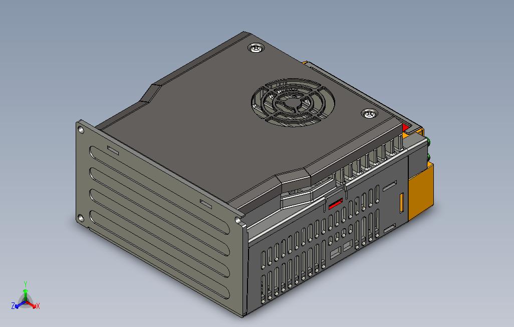 台达B2系列伺服驱动器3D模型（C2尺寸）_IGES_模型图纸免费下载 – 懒石网