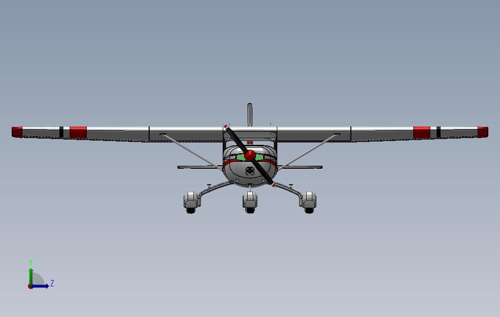 塞斯纳飞机solidworks 2011模型图纸免费下载 懒石网
