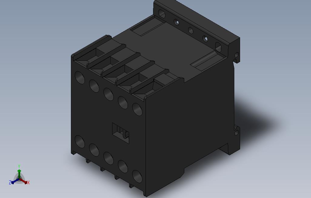 施耐德交流接触器solidworks 2009模型图纸免费下载 懒石网