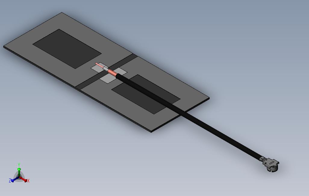 Molex超宽带（UWB）微带PCB天线_SOLIDWORKS 2016_模型图纸免费下载 – 懒石网