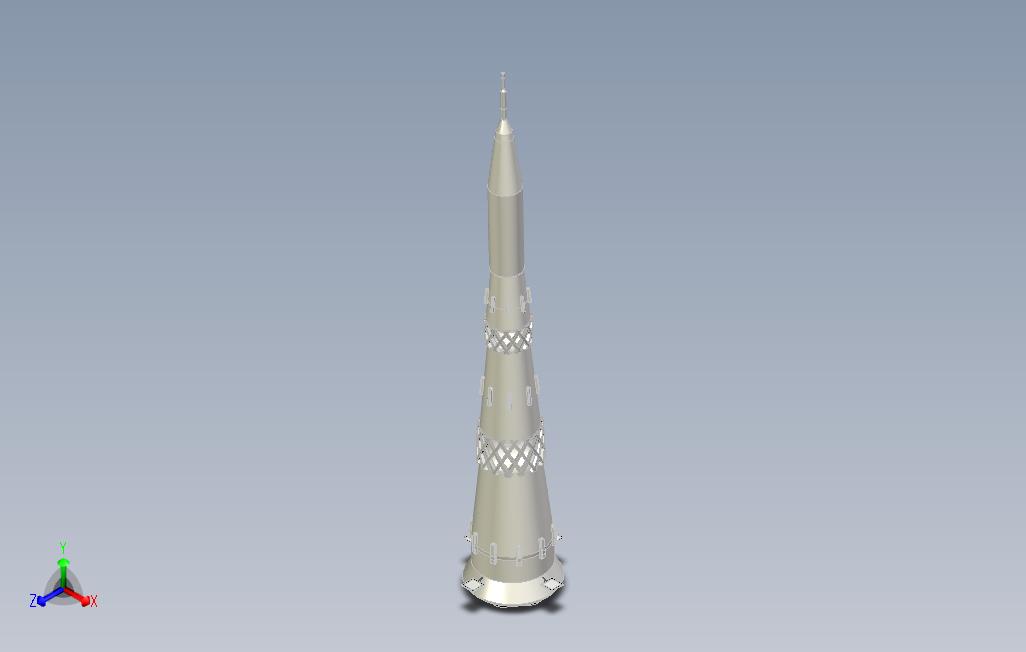 N1：苏联的月球火箭_Inventor_模型图纸免费下载 – 懒石网