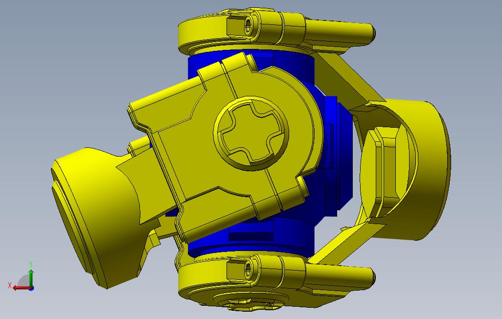 万向节联轴器机构模型3d图纸solidworks设计solidworks 2007模型图纸免费下载 懒石网
