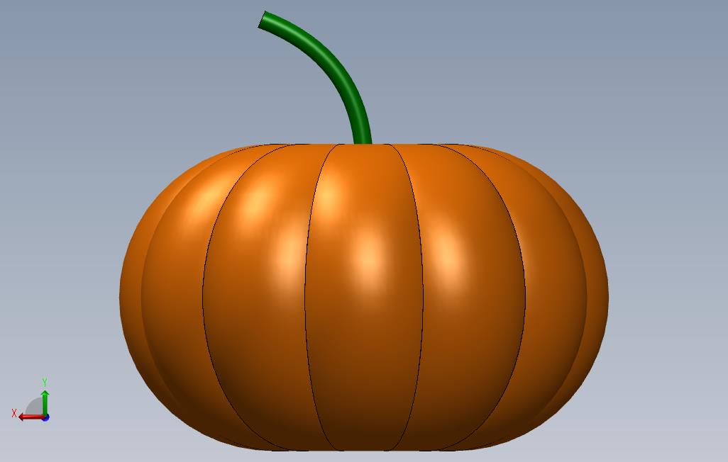 万圣节南瓜 Solidworks 2012 模型图纸免费下载 懒石网