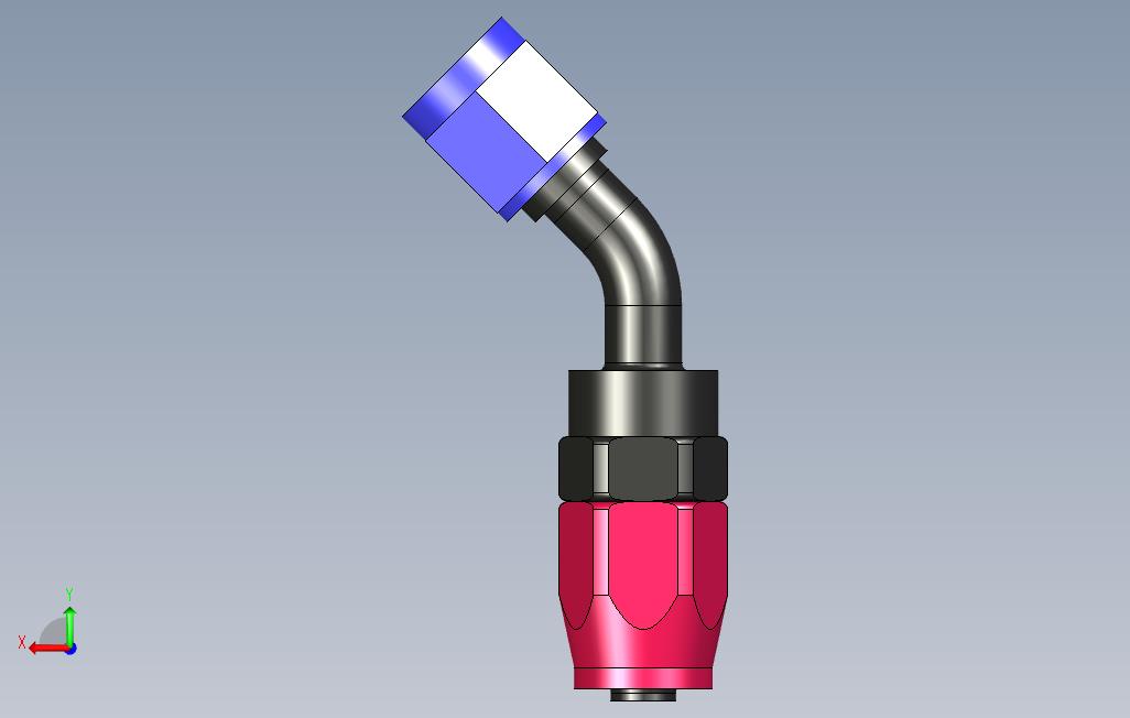 旋转软管端部安装AN645Deg_STEP_模型图纸免费下载 – 懒石网