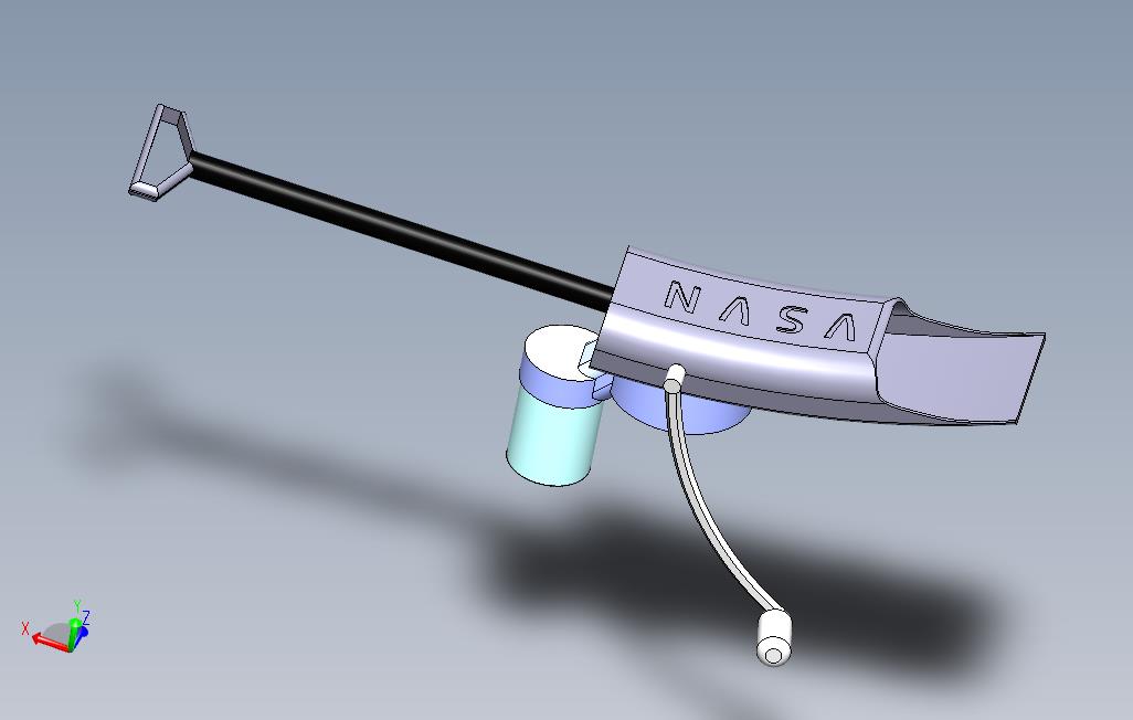 月球表土取样铲_SOLIDWORKS 2015_模型图纸免费下载 – 懒石网