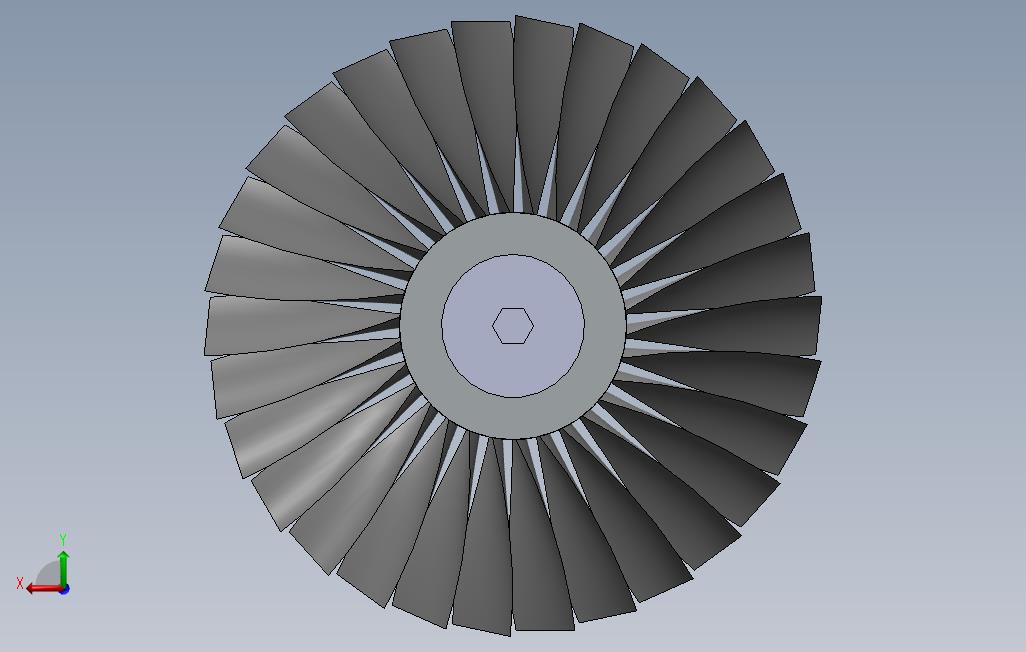 涡轮风扇发动机风扇设计solidworks 2015模型图纸免费下载 懒石网