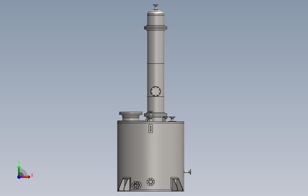 碱洗涤罐solidworks 2016模型图纸免费下载 懒石网