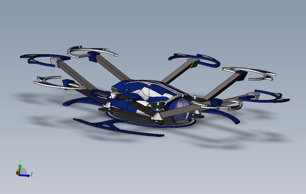 简化无人机设计_SOLIDWORKS 2013_模型图纸免费下载 – 懒石网