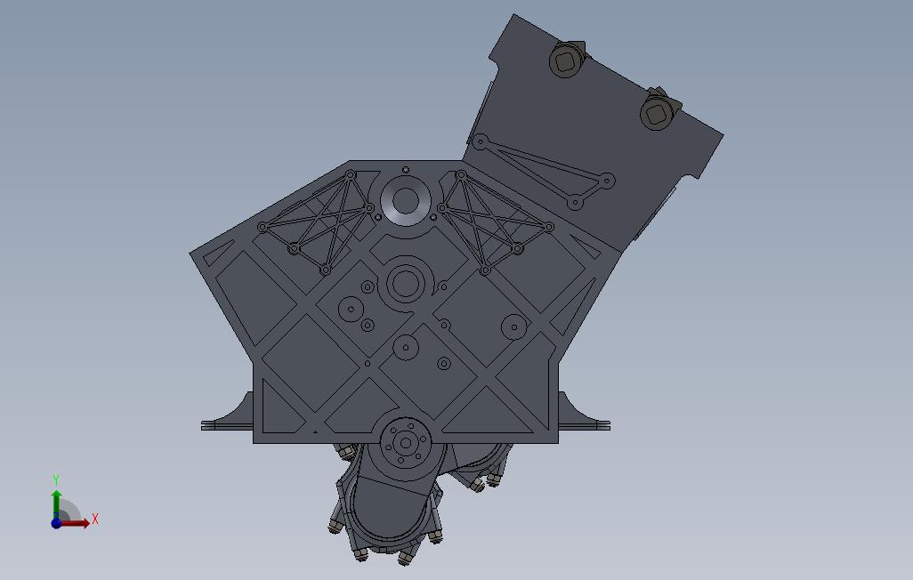 发动机组件（未完成）模型和两个简单的动画solidworks 2014模型图纸免费下载 懒石网