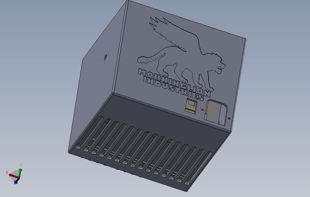 DIN导轨PSU外壳[一个非常特殊的用例]__模型图纸免费下载 – 懒石网