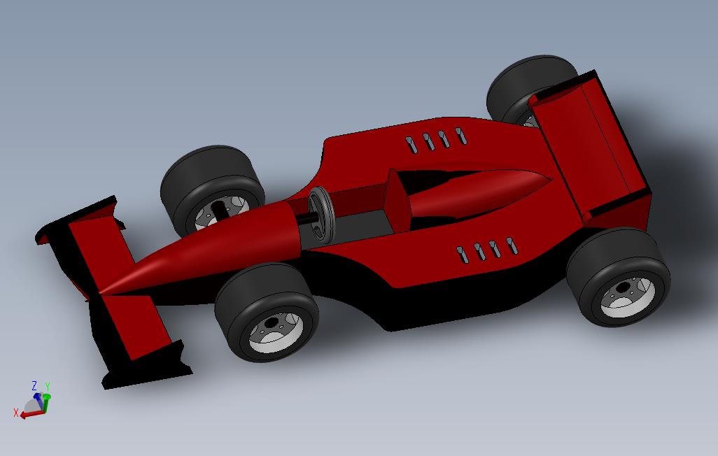 F1赛车_SOLIDWORKS 2014_模型图纸免费下载 – 懒石网