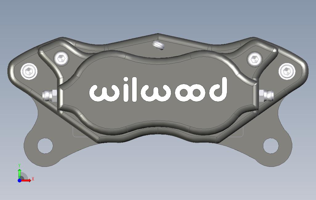 威尔伍德动态卡钳，4活塞_Inventor_模型图纸免费下载 – 懒石网