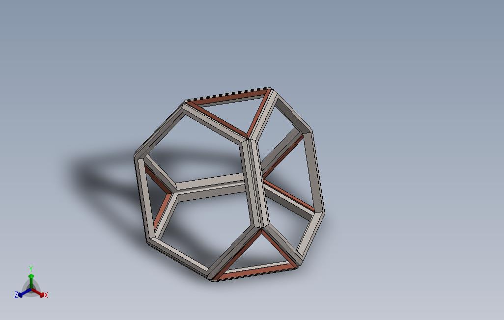 截短四面体 Solidworks 2013 模型图纸免费下载 懒石网