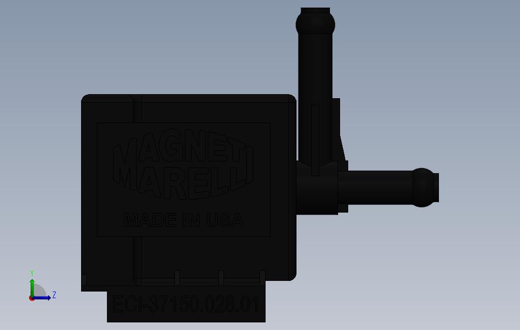 磁铁Marelli碳罐净化阀ECI-3715.28.1_SOLIDWORKS 2016_模型图纸免费下载 – 懒石网