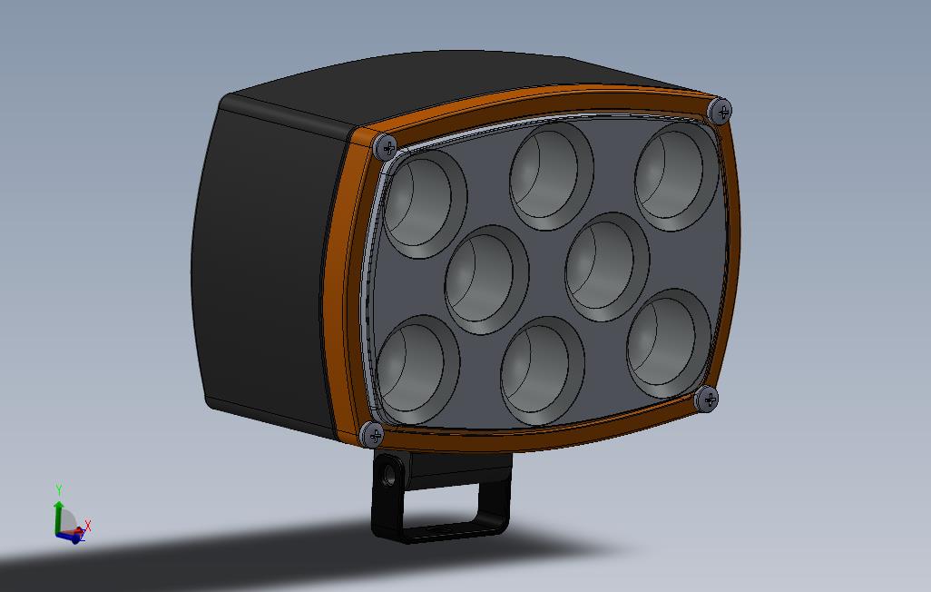 LED工作灯_SOLIDWORKS 2013_模型图纸免费下载 – 懒石网