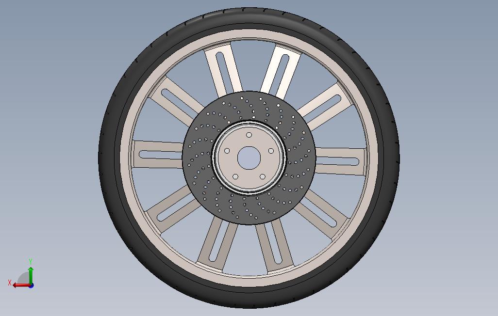 轮辋和轮胎solidworks 2014模型图纸免费下载 懒石网