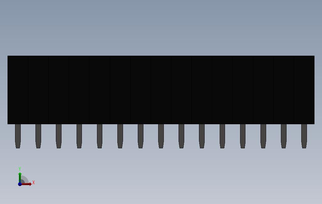 Arduino纳米头1x15x1solidworks 2014模型图纸免费下载 懒石网