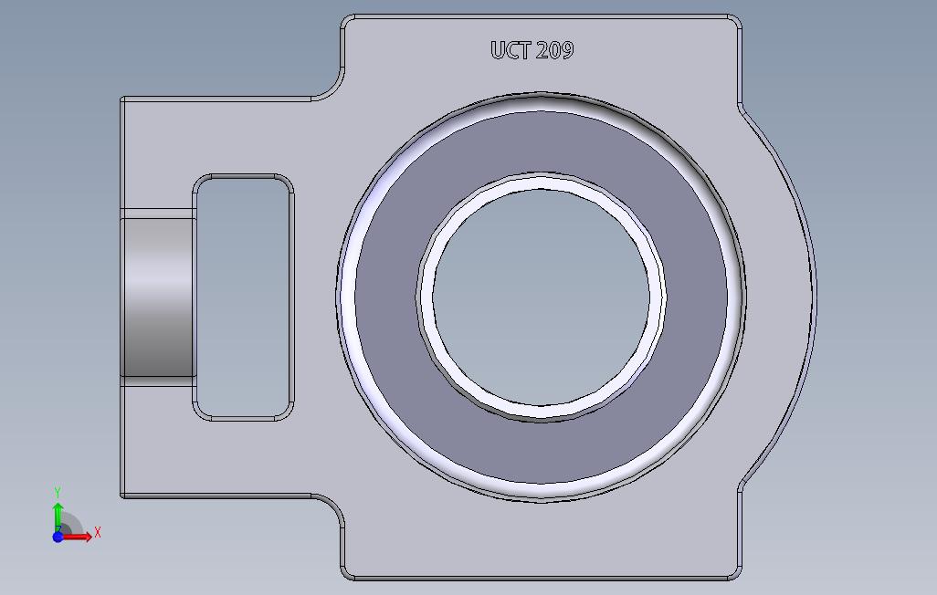 Uct29轴承 Solidworks 2018 模型图纸免费下载 懒石网